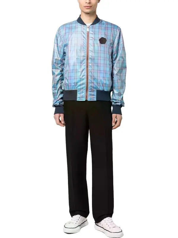 Viktor & Rolf Checked Bomber Jacket - Blue