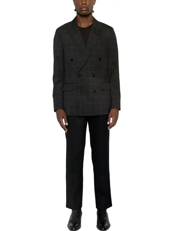 ALLSAINTS Spica Checked Blazer - Brown