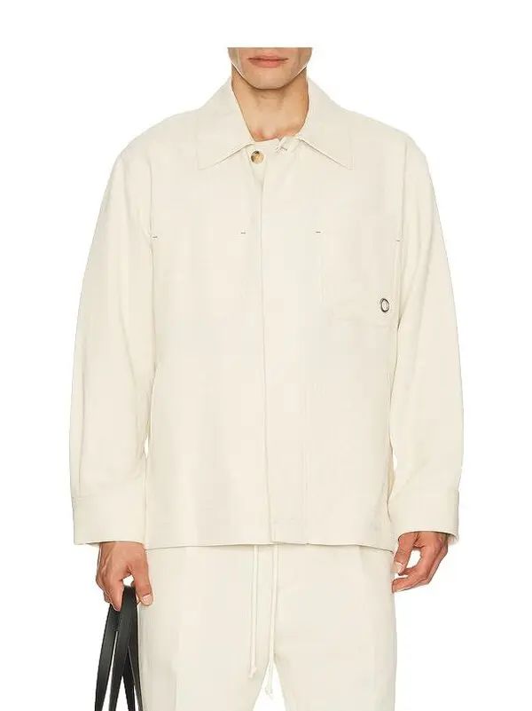 Helmut Lang Sailor Overshirt In . Also - Cream