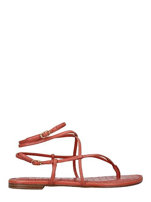 Sam Edelman Clarra Leather Sandals - Red