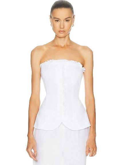 Posse Florence Strapless Top - Ivory
