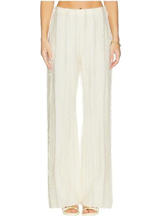Cult Gaia Ary Wide Leg Trousers - Cream