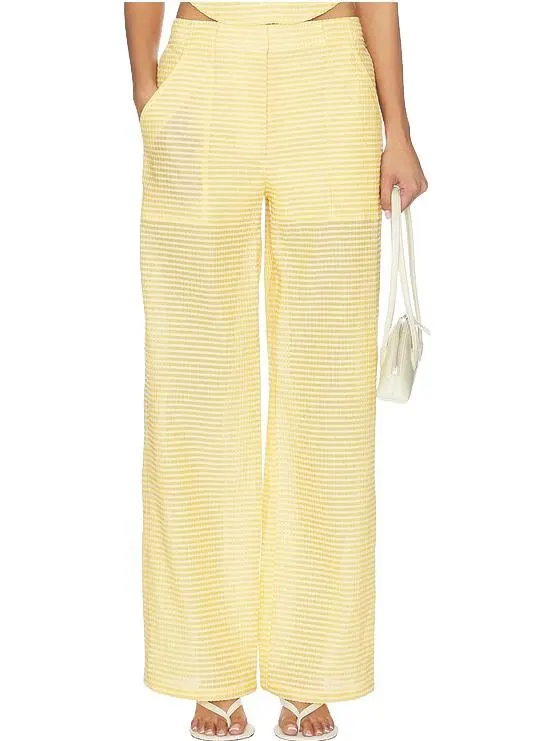 Simkhai Shepard Wide Leg Pant In . Also - Yellow