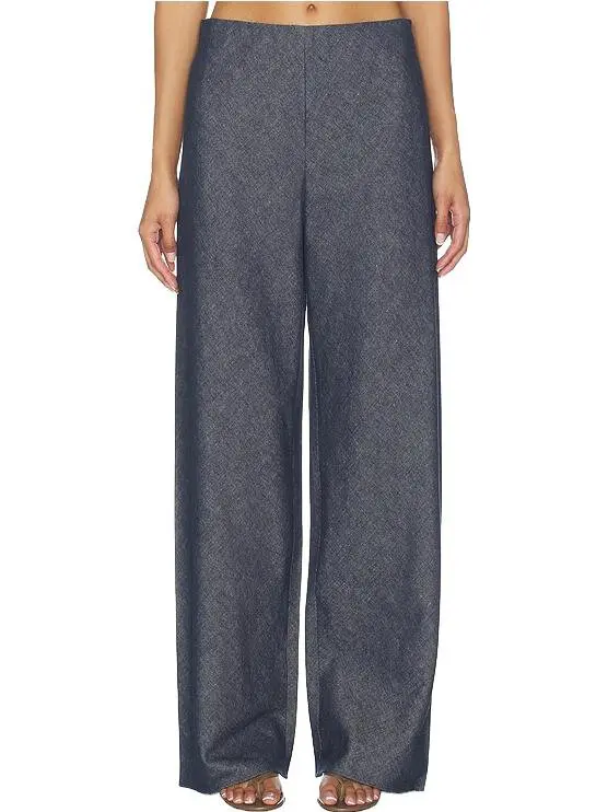 Vince Colette Chambray Bias Pant In . Also - Navy