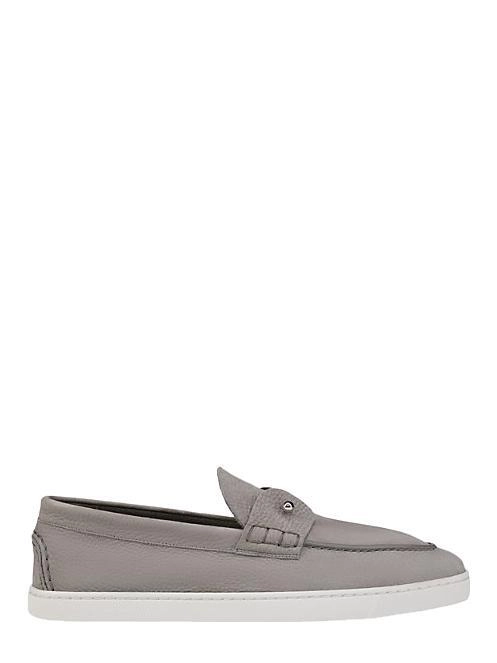 CHRISTIAN LOUBOUTIN Chambeliboat Leather Boat Shoes - Phantom Grey