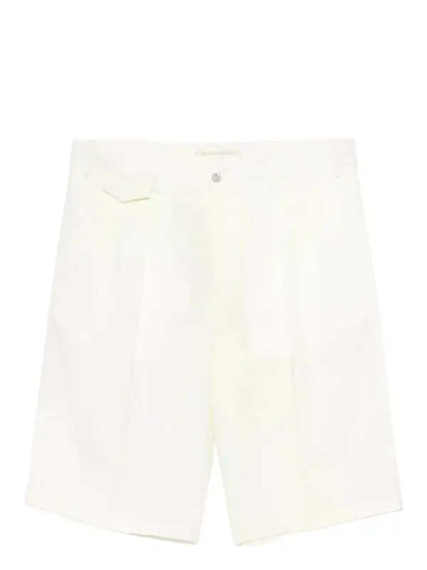BRIGLIA 1949 Tailored Pleated Shorts - White