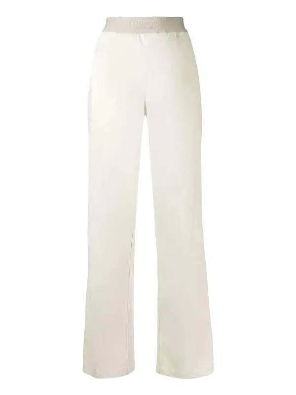 Fear Of God Straight-leg Trousers With Logo Waistband - Grey