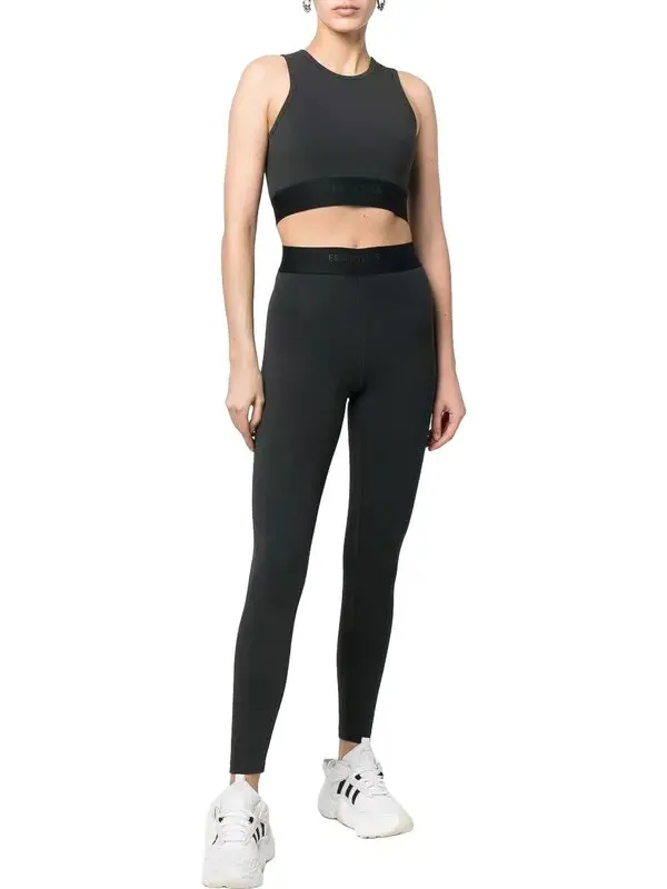 Fear Of God Logo-waistband Leggings - Black