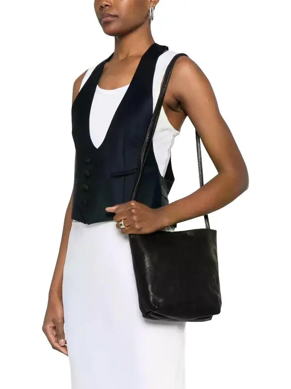 ANN DEMEULEMEESTER Mini Soft Cross Body Bag - Black