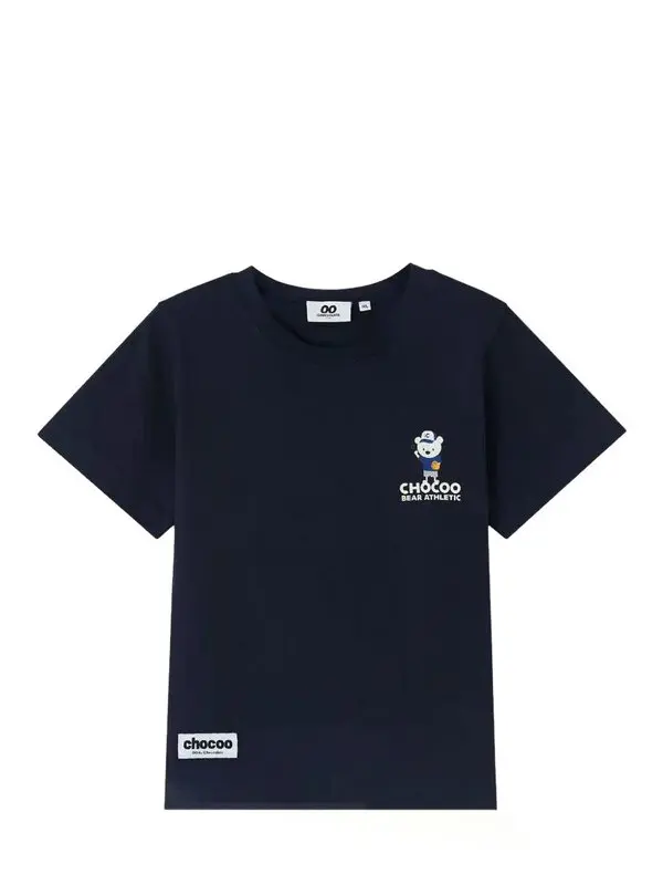 CHOCOOLATE Graphic-print Cotton T-shirt - Blue