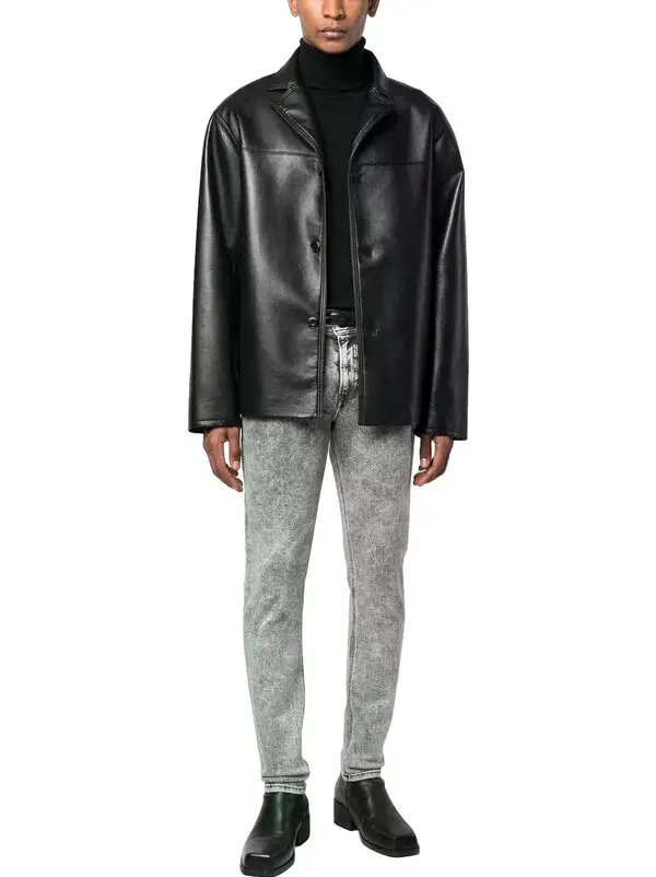 DIESEL® Marble-pattern Skinny Jeans - Grey