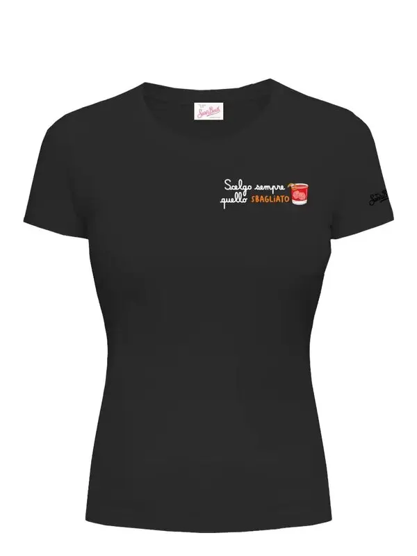 MC2 SAINT BARTH Printed T-shirt - Black