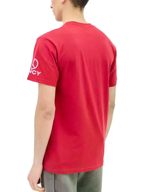 Nancy Ganz Text-print Crew-neck T-shirt - Red