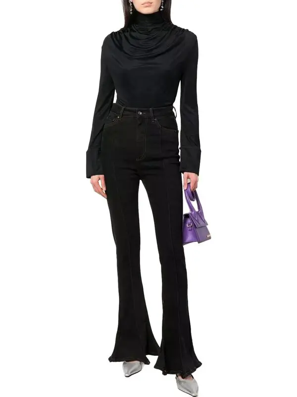 Viktor & Rolf Draped Detailing Long-sleeve Blouse - Black