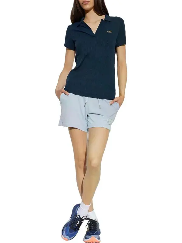 EA7 Evolution Drawstring Shorts - Blue