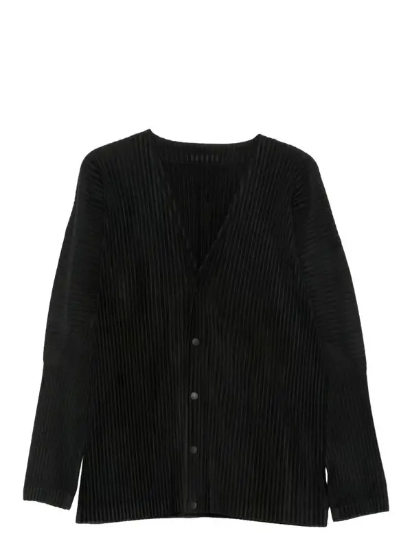 Issey Miyake V-neck Jacket - Black