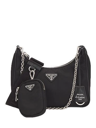 Prada Re-edition 2005 Re-nylon Shoulder Bag - Black