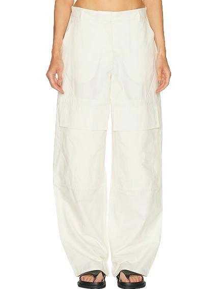 Stella McCartney Washed Cotton Cargo Trouser - Vanilla