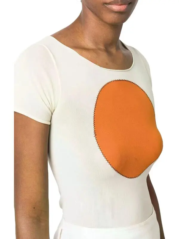 Marni Contrast Patch T-shirt - Neutrals