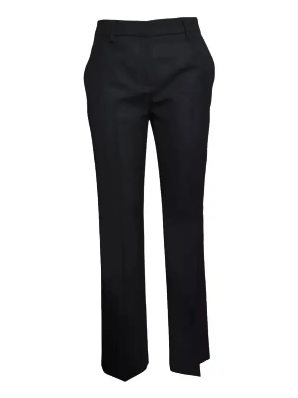 ROOM 52 Tailored Trousers With Pressed Crease - Black