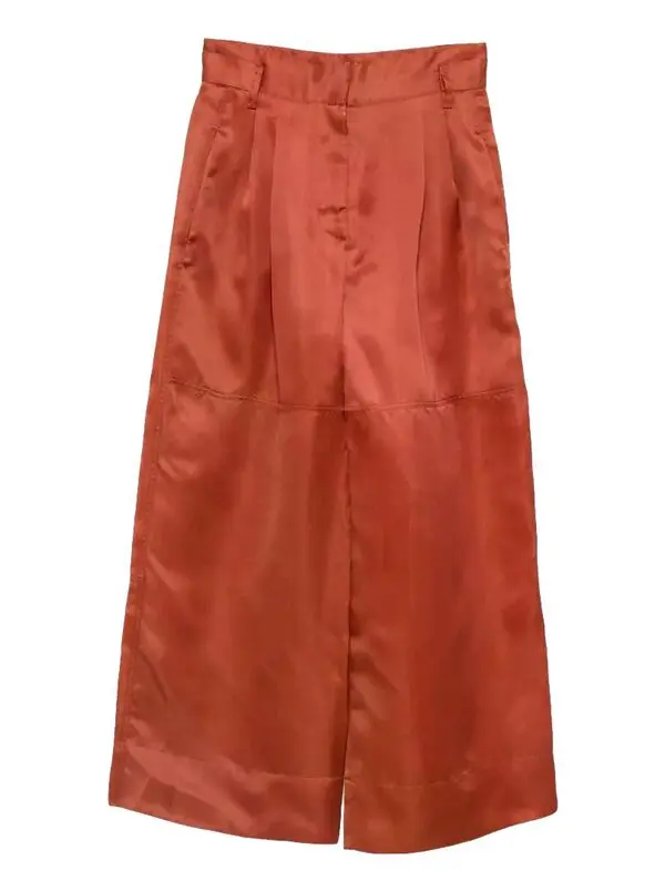 Alberta Ferretti Pleated Trousers - Red