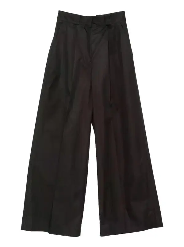 Balenciaga High-waisted Wide Leg Trousers - Black