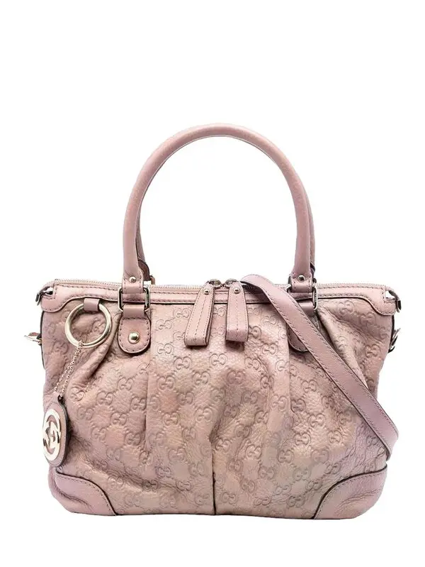 Gucci 2016-2026 Guccissima Sukey Satchel - Brown