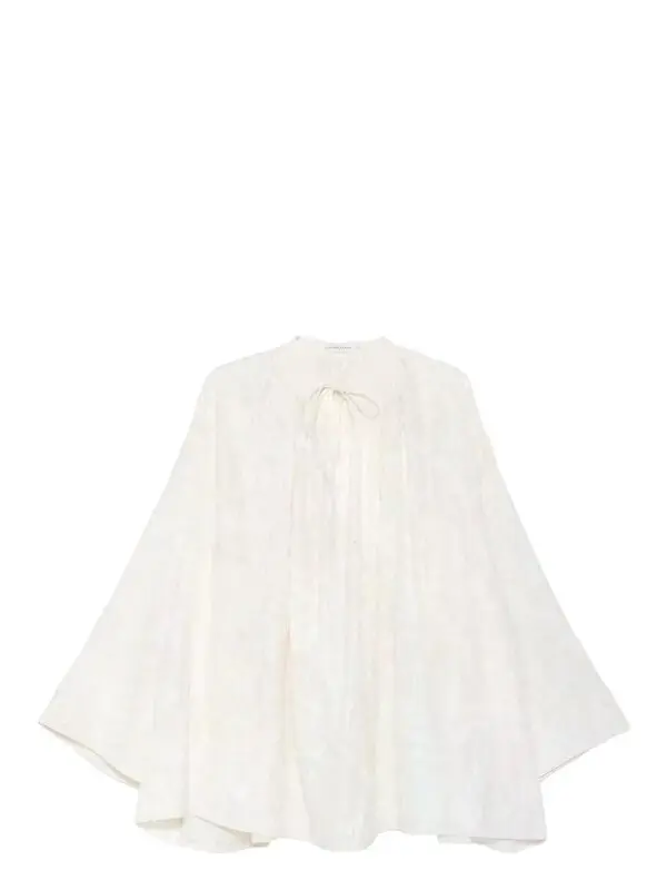 VIKTORIA CHAN Paisley-embroidered Blouse - Neutrals