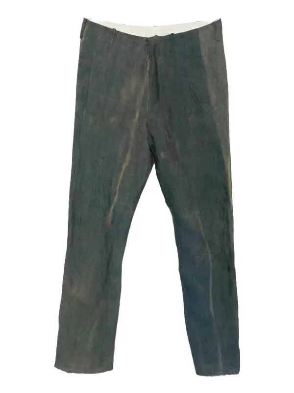 KANG Faded Effect Tailored Trousers - Blue