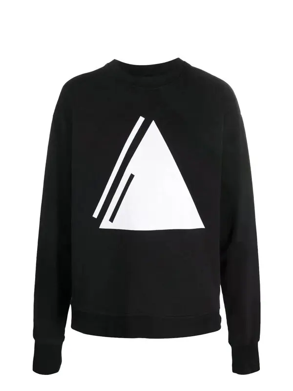 THOM KROM Graphic Print Crewneck Sweatshirt - Black
