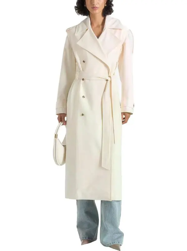 Manière De Voir Esther Double-belted Trench Coat - Neutrals