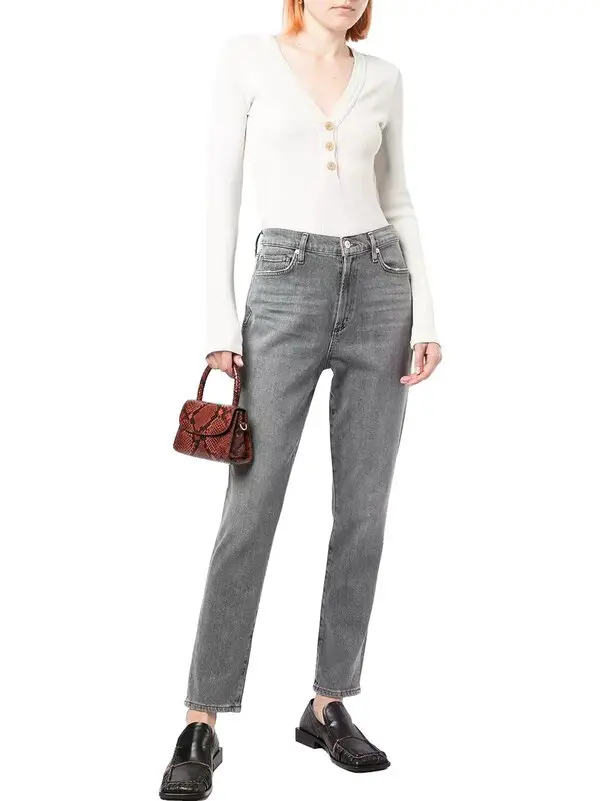Citizens Of Humanity Olivia High-rise Slim Jeans In Silvermist - Grey