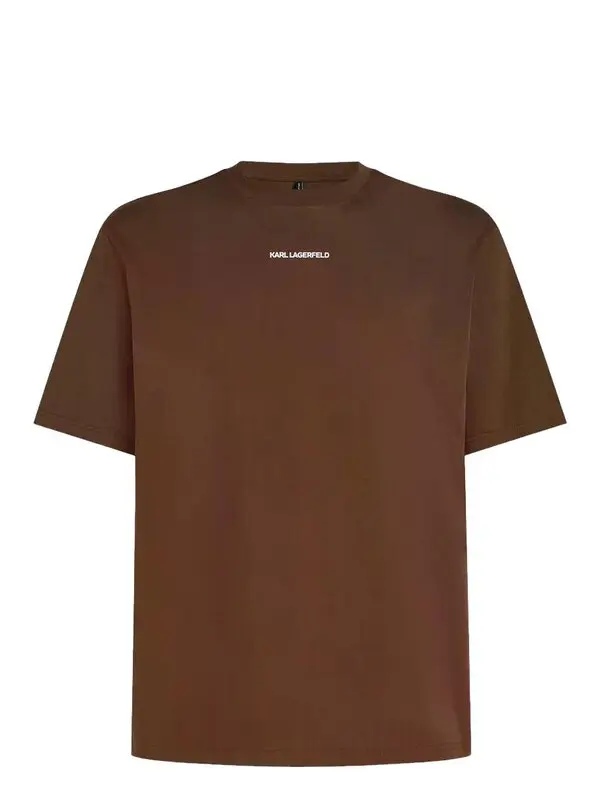 Karl Lagerfeld Logo-print T-shirt - Brown