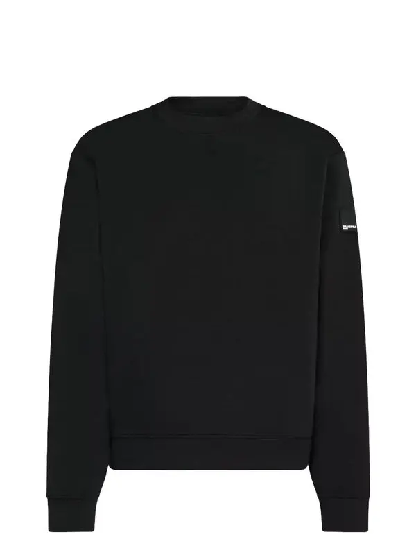 Karl Lagerfeld Logo Patch Sweatshirt - Black