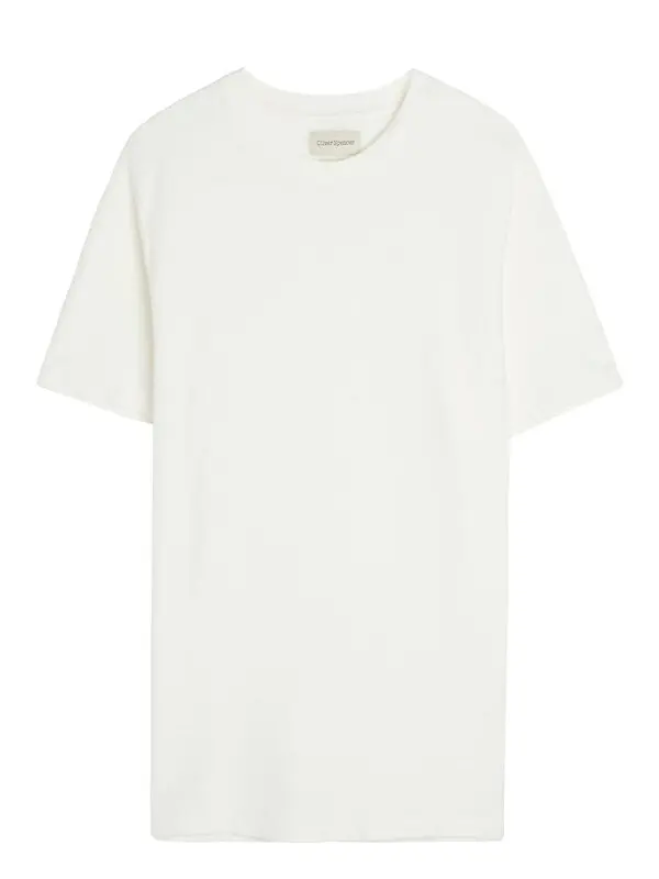 Oliver Spencer Ribbed Cotton T-shirt - Ecru