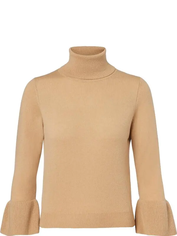 Jardin Des Orangers Turtleneck Wool And Cashmere Sweater - Beige