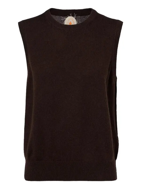 Jardin Des Orangers Wool And Cashmere Tank Top - Brown