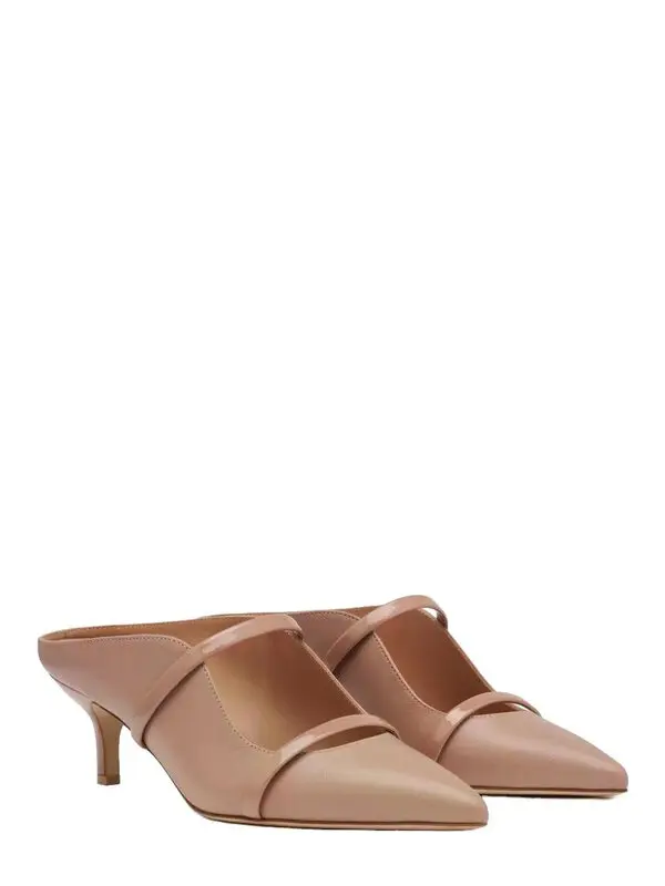 MALONE SOULIERS Maureen Double Strap Mules - Neutrals