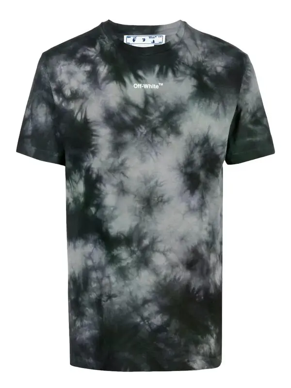 Off-White Tie-dye Print T-shirt - Grey