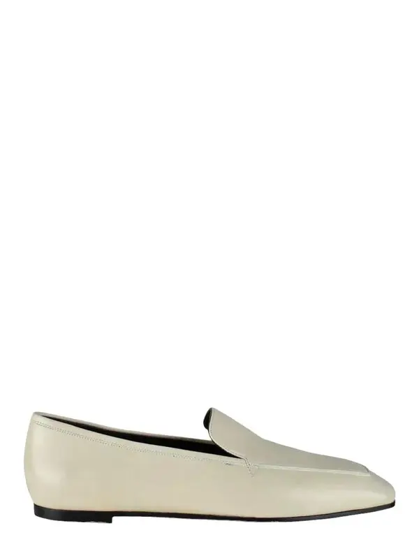 ANEST COLLECTIVE Beige Leather Pointed Toe Loafers - Neutrals