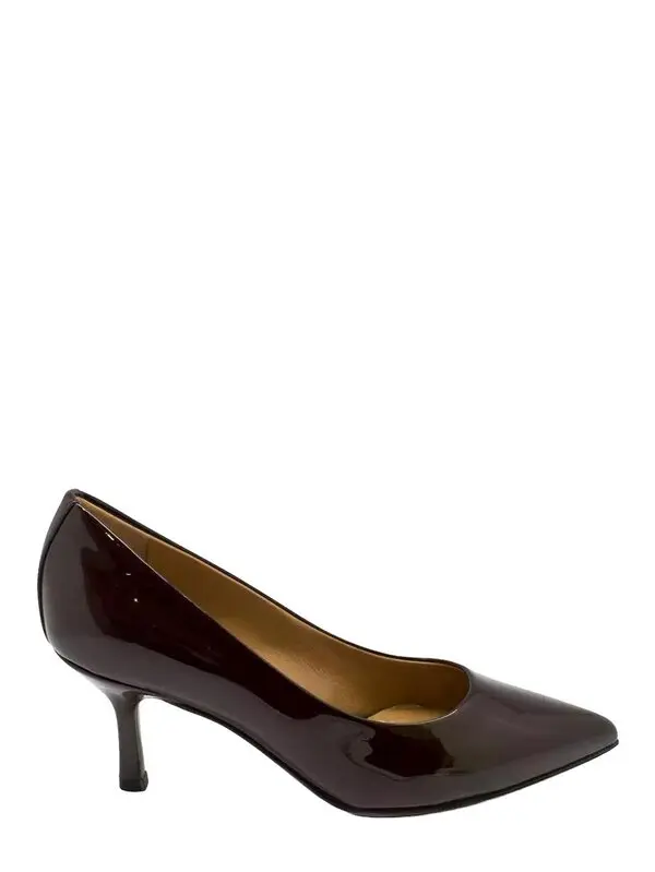 Walter Steiger Pointed Toe Kitten Heel Pumps - Brown