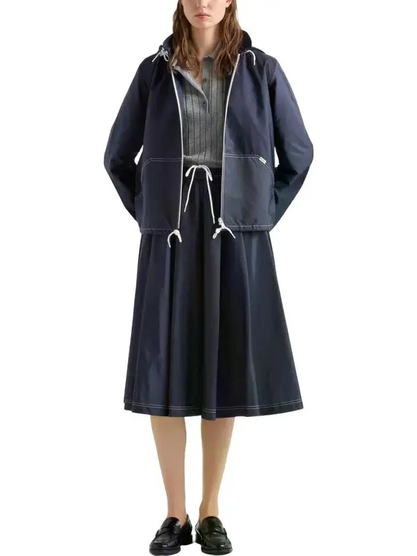 Prada Light Re-nylon Full Skirt - Blue