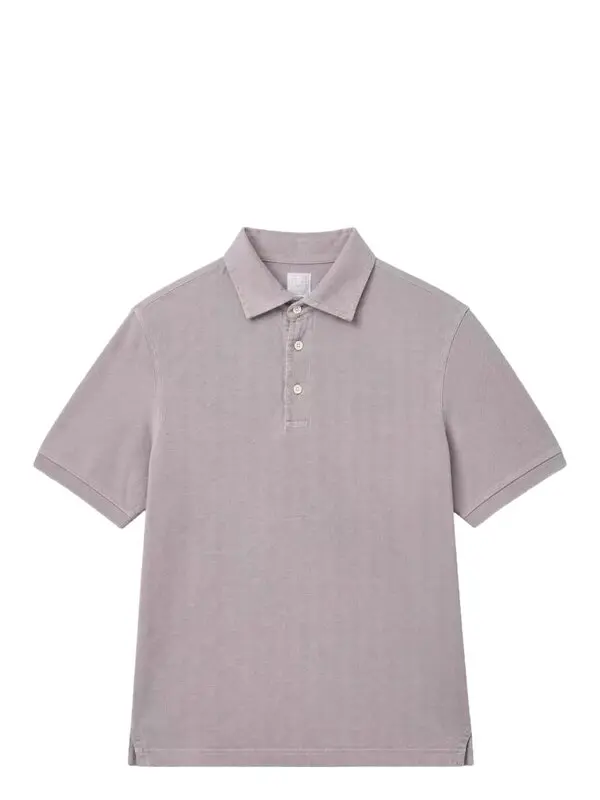 Fedeli Short-sleeve Polo Shirt - Grey