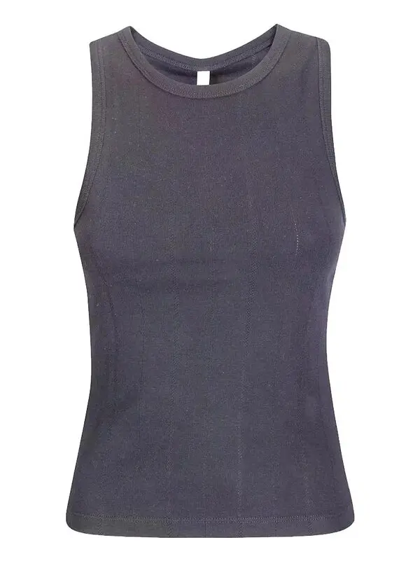 SAMSOE SAMSOE Ribbed Knit Tank Top - Grey