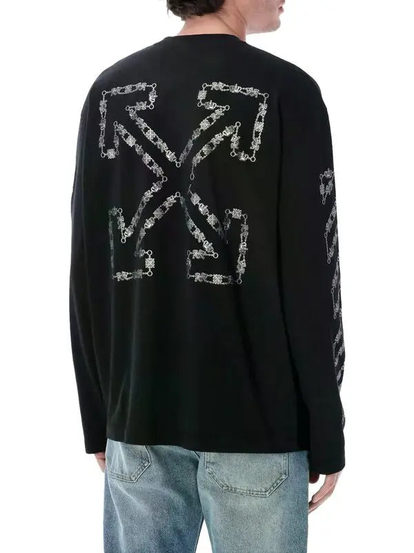 Off-White Arrows Diagonals Long-sleeve T-shirt - Black