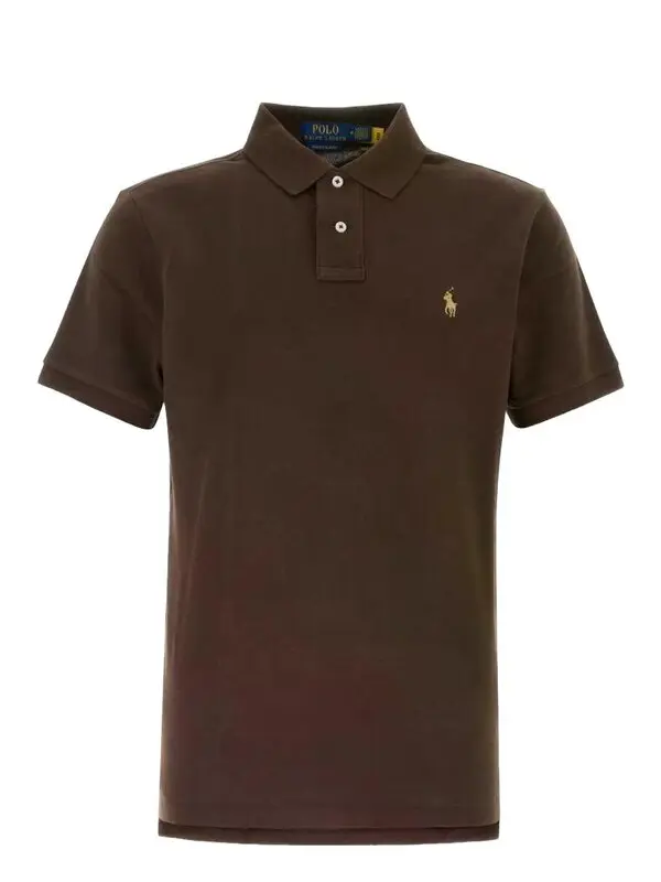 Polo Ralph Lauren Polo Pony Piqué Polo Shirt - Brown
