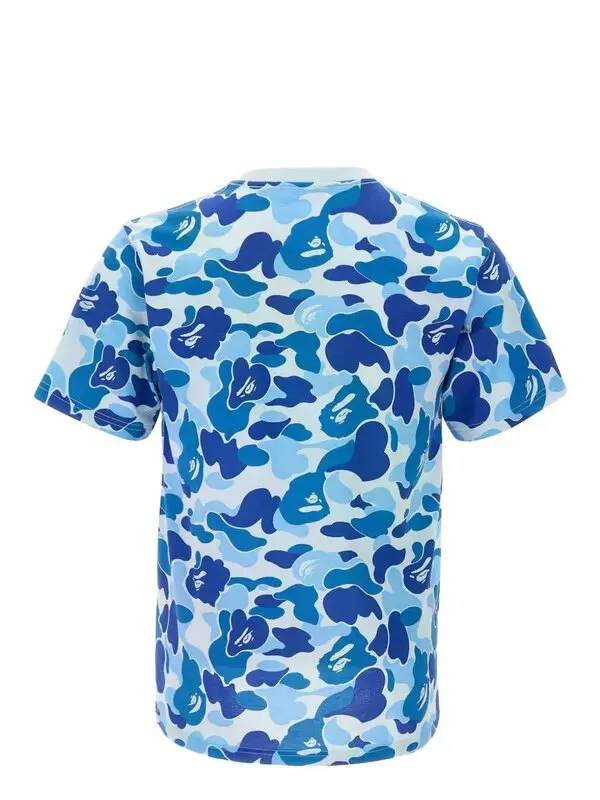 A BATHING APE Abc Camo College T-shirt - Blue