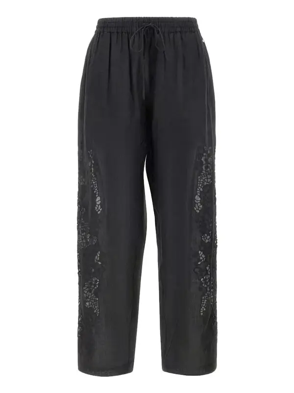 BOSS Trika Embroidered Trousers - Black