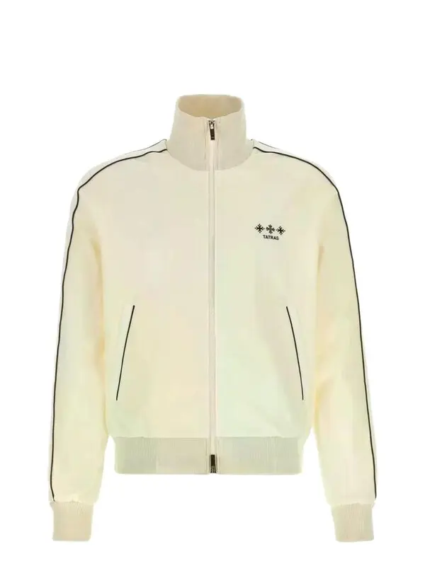 TATRAS Cream Side-stripe Track Jacket - Neutrals