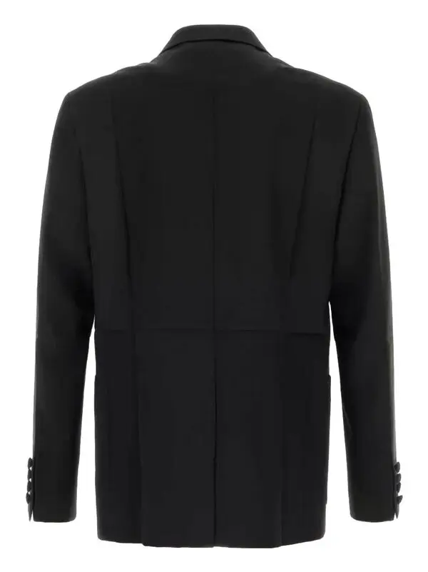 Valentino Garavani Double-breasted Wool Blazer - Black